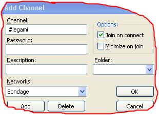 Tutorial sull'uso di Mirc - LEGAMI.ORG