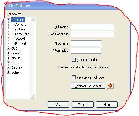 Tutorial sull'uso di Mirc - LEGAMI.ORG